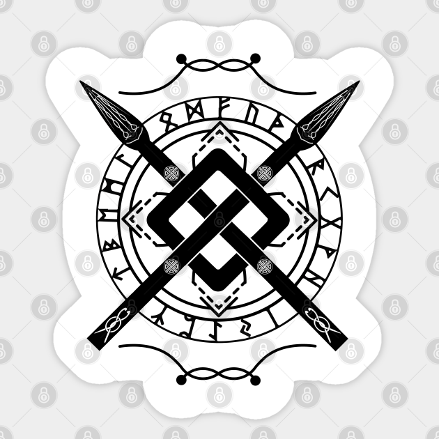 Gungnir - The Spear of Odin | Norse Pagan Symbol - Gungnir Spear Of Odin - Sticker | TeePublic